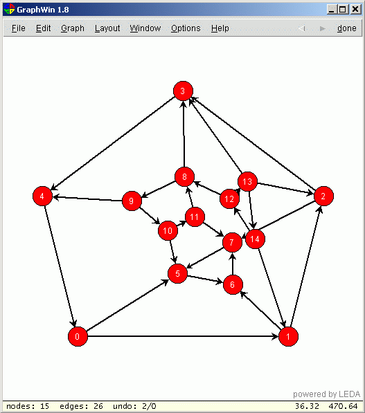 LEDA Guide: Example Tutte Embedding